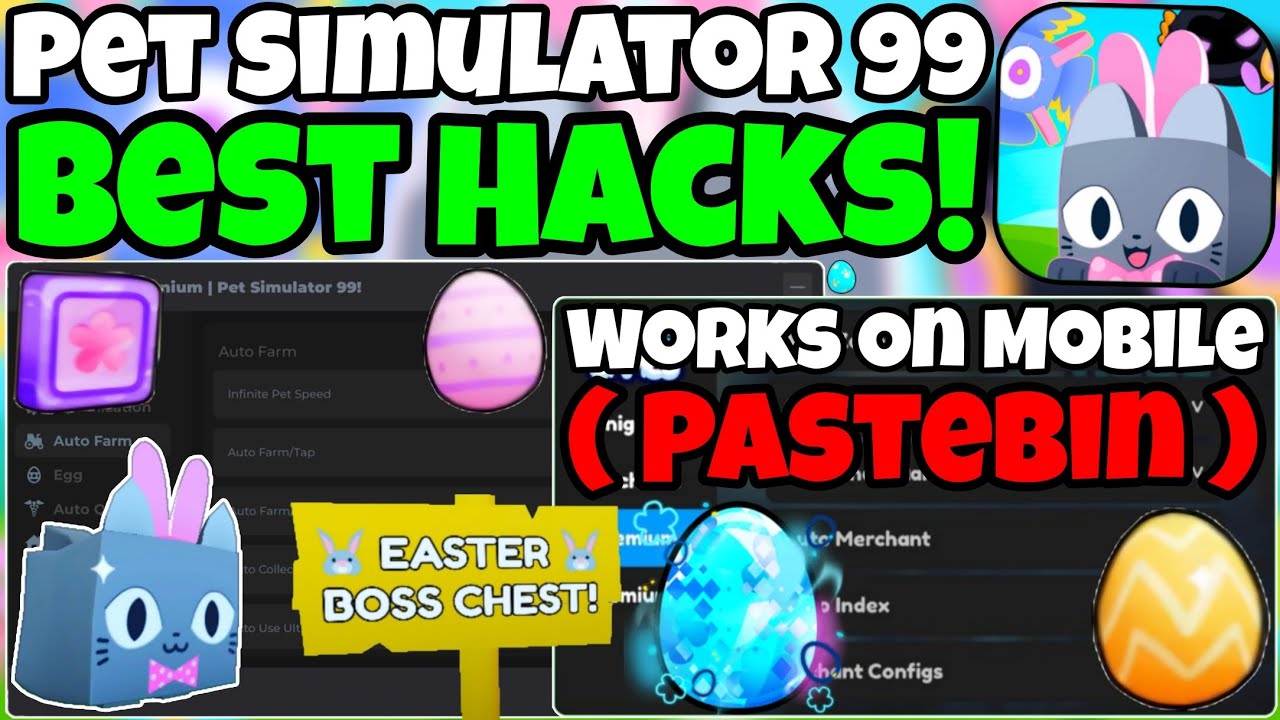[💥EASTER BOSS] BEST Pet Simulator 99 Auto Farm Script | Free Huges ...