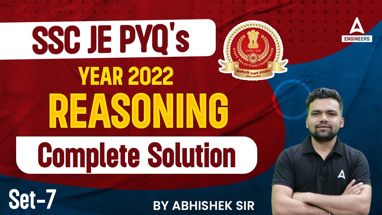 SSC JE Reasoning Previous Papers | SSC JE Reasoning Classes 2023 #7 ...