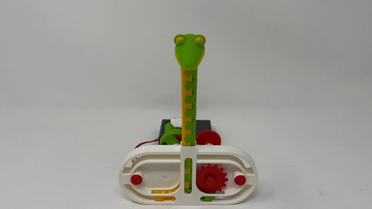 3D Printed Snake Automaton. - YouTube