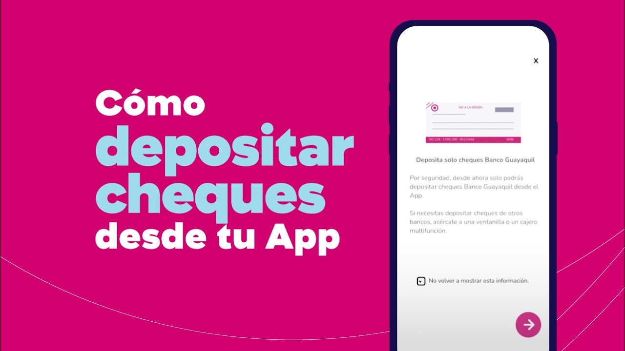 Cómo depositar cheques desde tu App - YouTube
