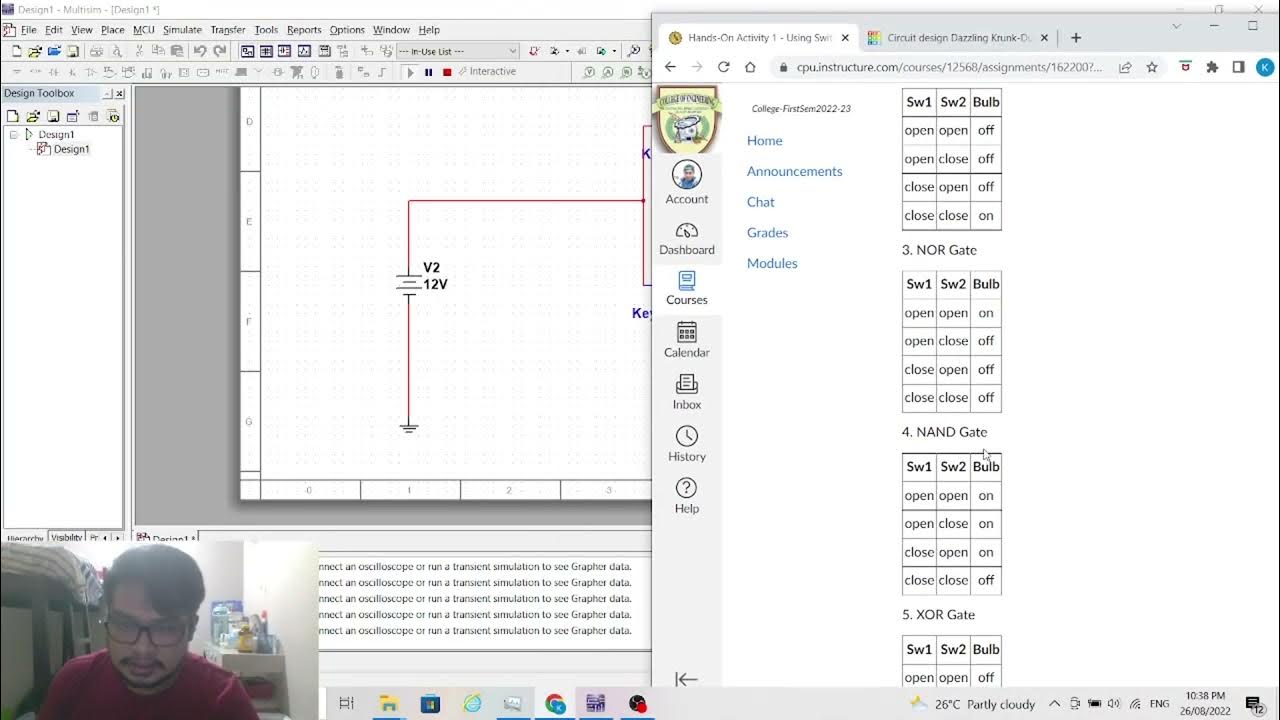 Using Switches to Simulate Logic Gates - YouTube