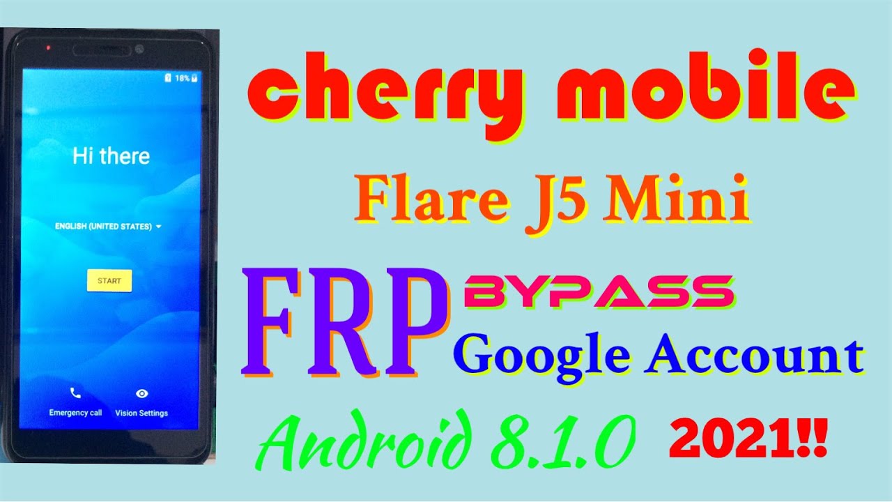 CHERRY Flare J5 Mini FRP Bypass Android 8.1.0 - YouTube