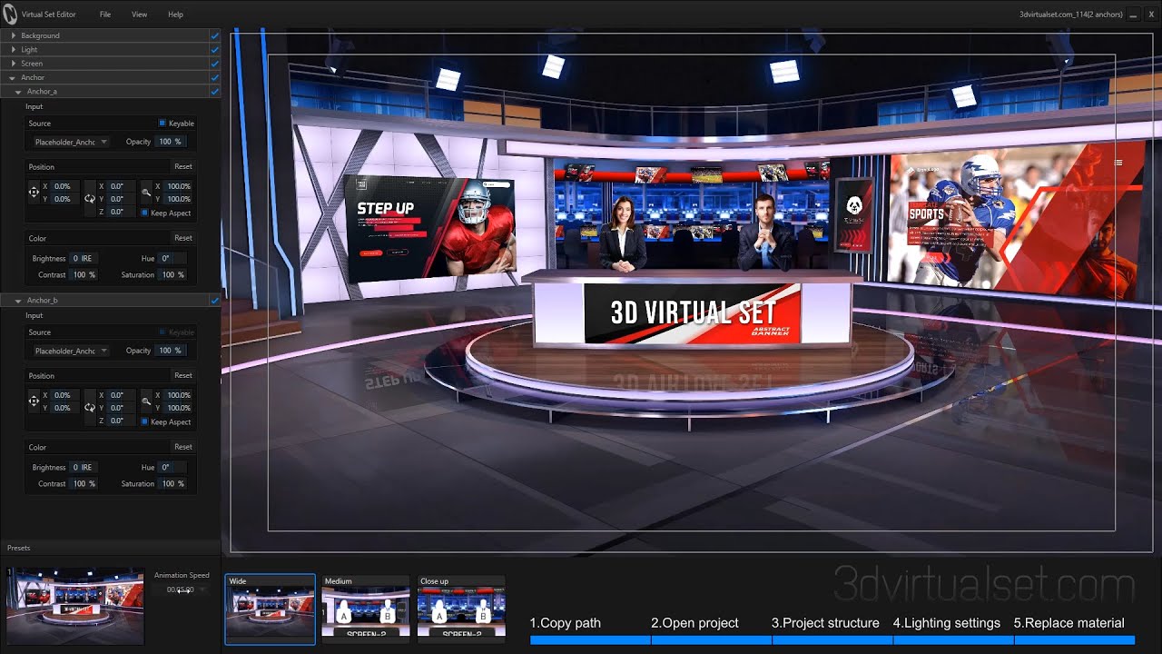 Video Tutorial - Using Virtual Studio 114 in NewTek TriCaster® (Virtual ...