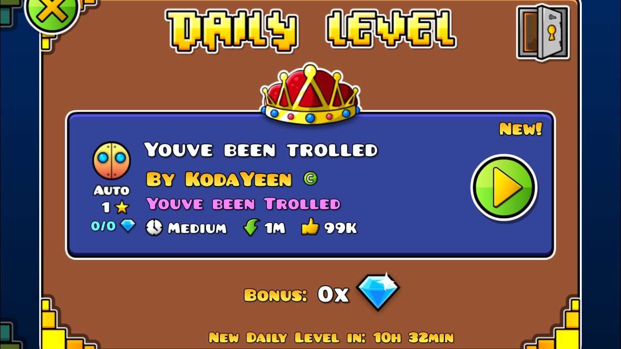 Geometry Dash: Today's Daily Level - YouTube