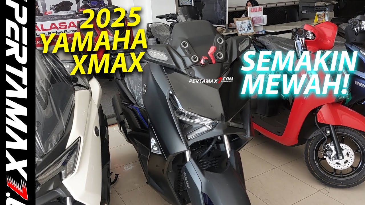 Review Yamaha XMAX 250 Hitam Velg Biru Terbaru 2025 Connected #xmax250 ...