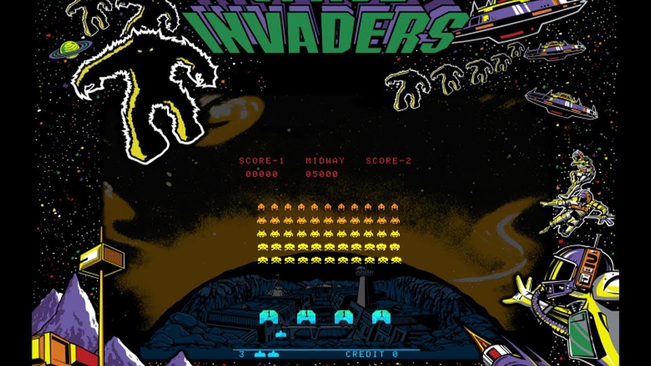 Arcade Longplay - Space Invaders Deluxe (1980) Midway - YouTube