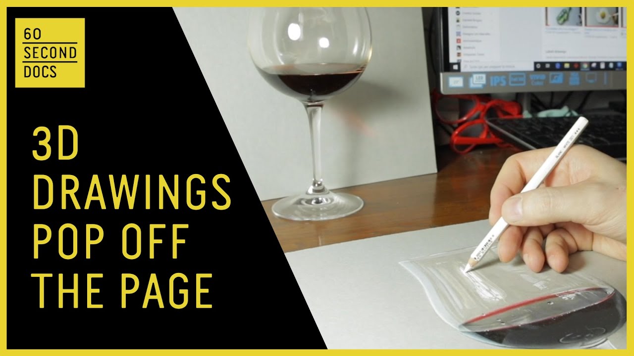 Trick Artist’s 3D Drawings Pop Off The Page - YouTube