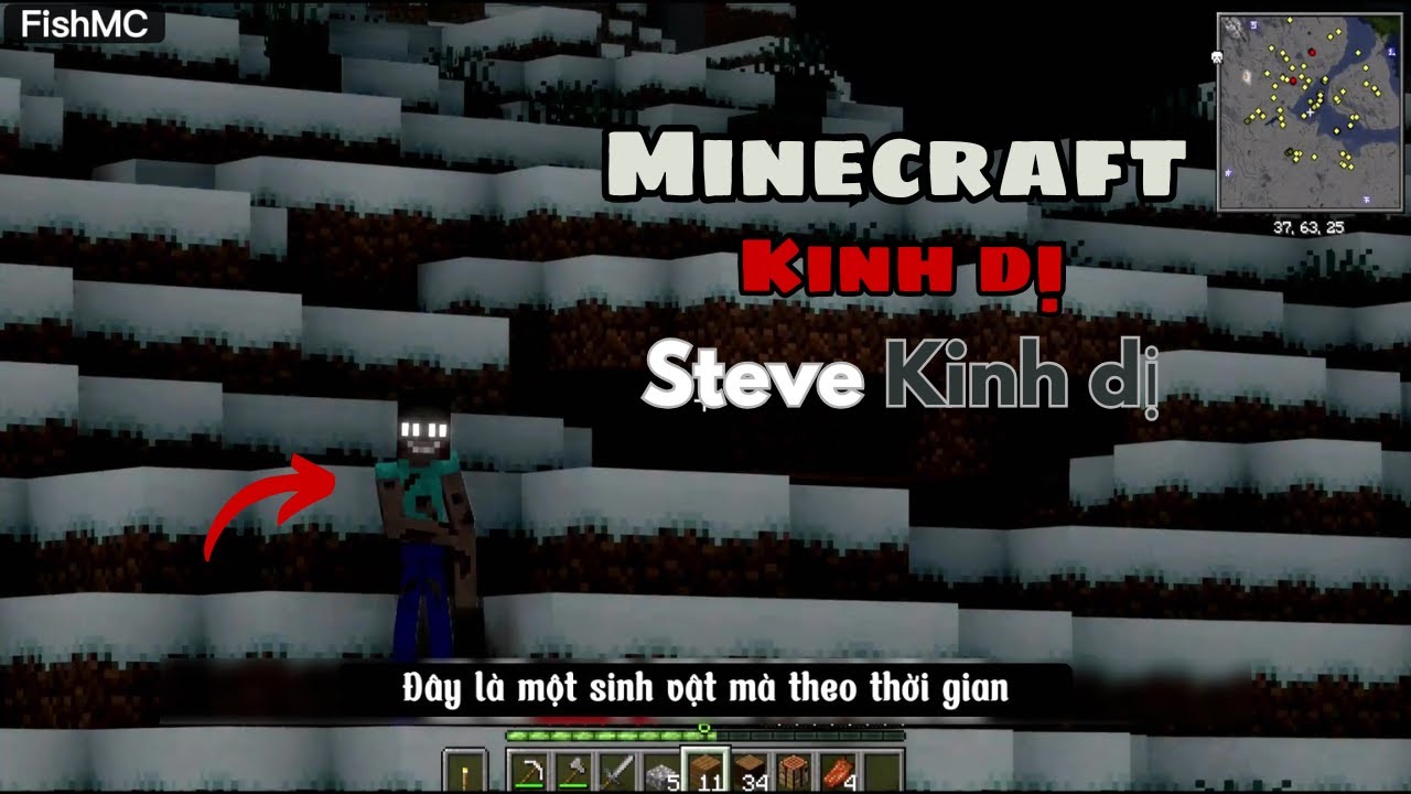 Minecraft Mod Steve Kinh dị. - YouTube