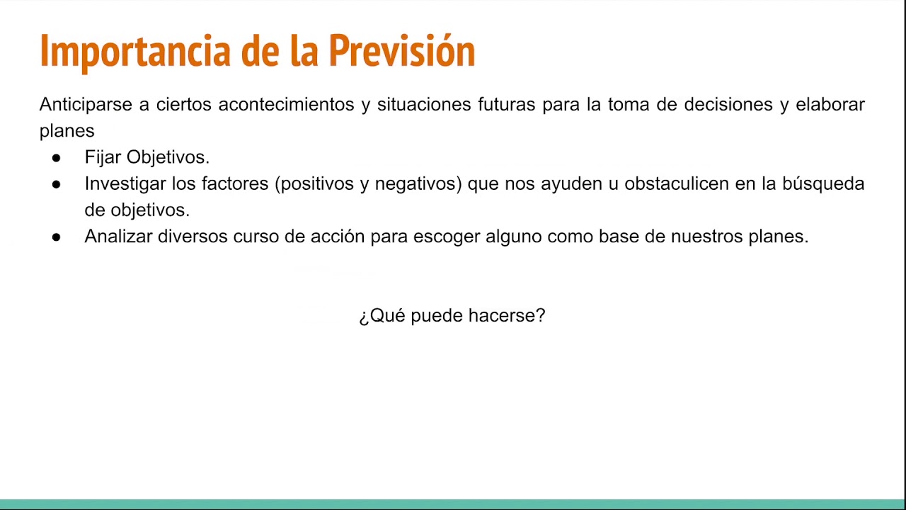 Administración: Previsión - Concepto y Principios. VideoClase Uno - YouTube