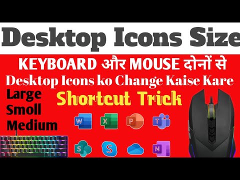 how to change icon size on windows 10 | change font icon size 🖥️ - YouTube