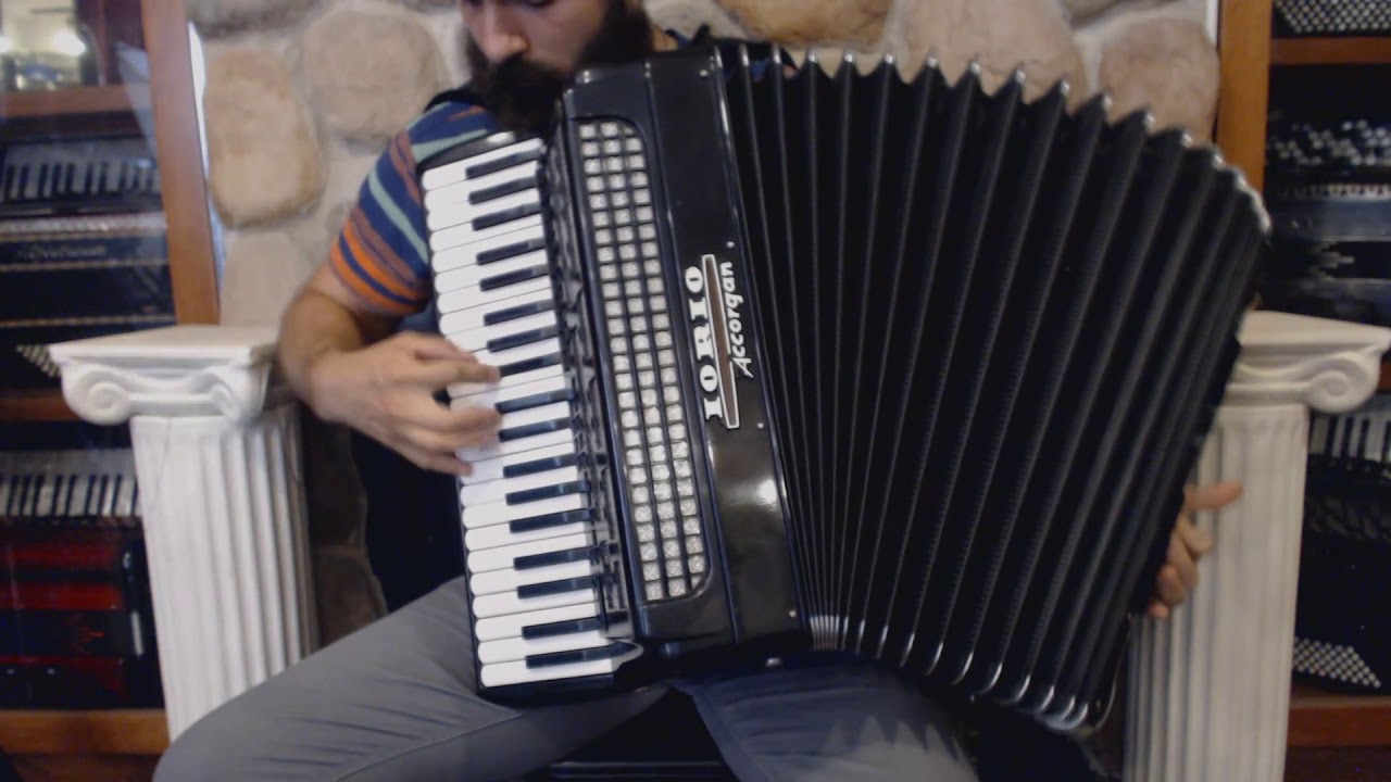 3764 - Black Iorio H Series Accorgan Elka 83 Piano Accordion LMMM 41 ...
