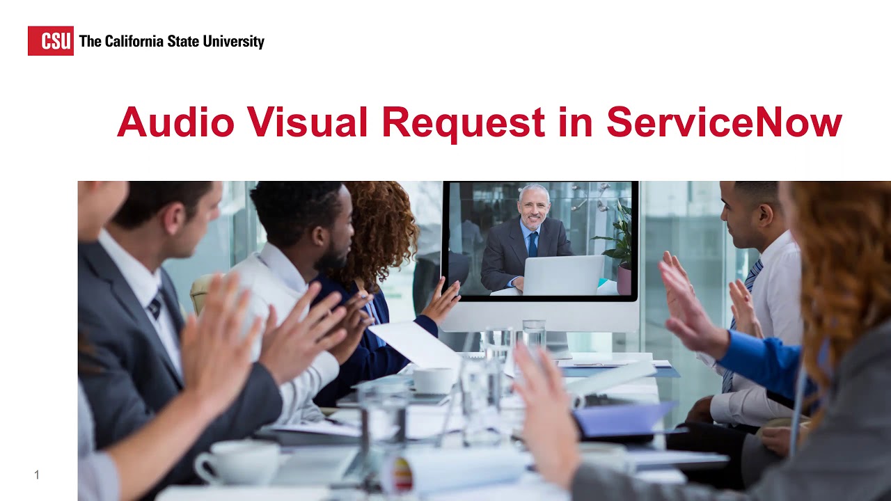 Audio Visual Request in ServiceNow - YouTube