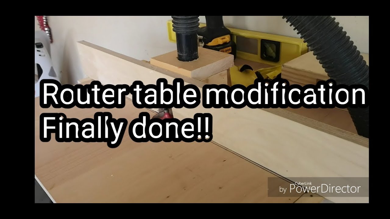 Router table finally finished - YouTube