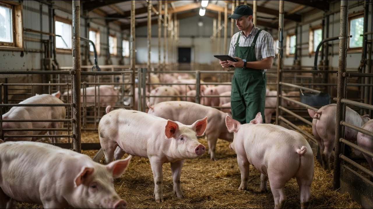 Pig Farm - How Millions of Tons of Pigs Are Harvested & Processed ...