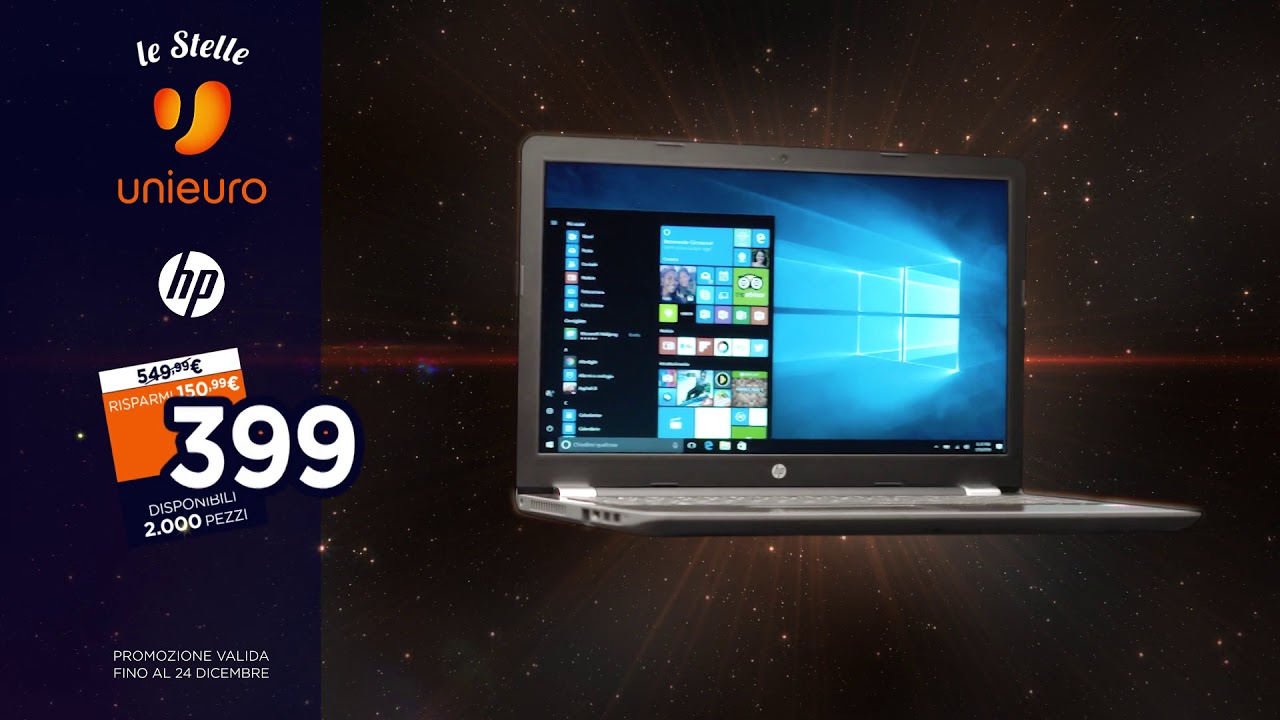 Unieuro Stelle di Natale - Notebook HP - YouTube