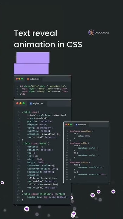 Text Revel Animation Css Text Animation In Html Css React Js Animation Youtube