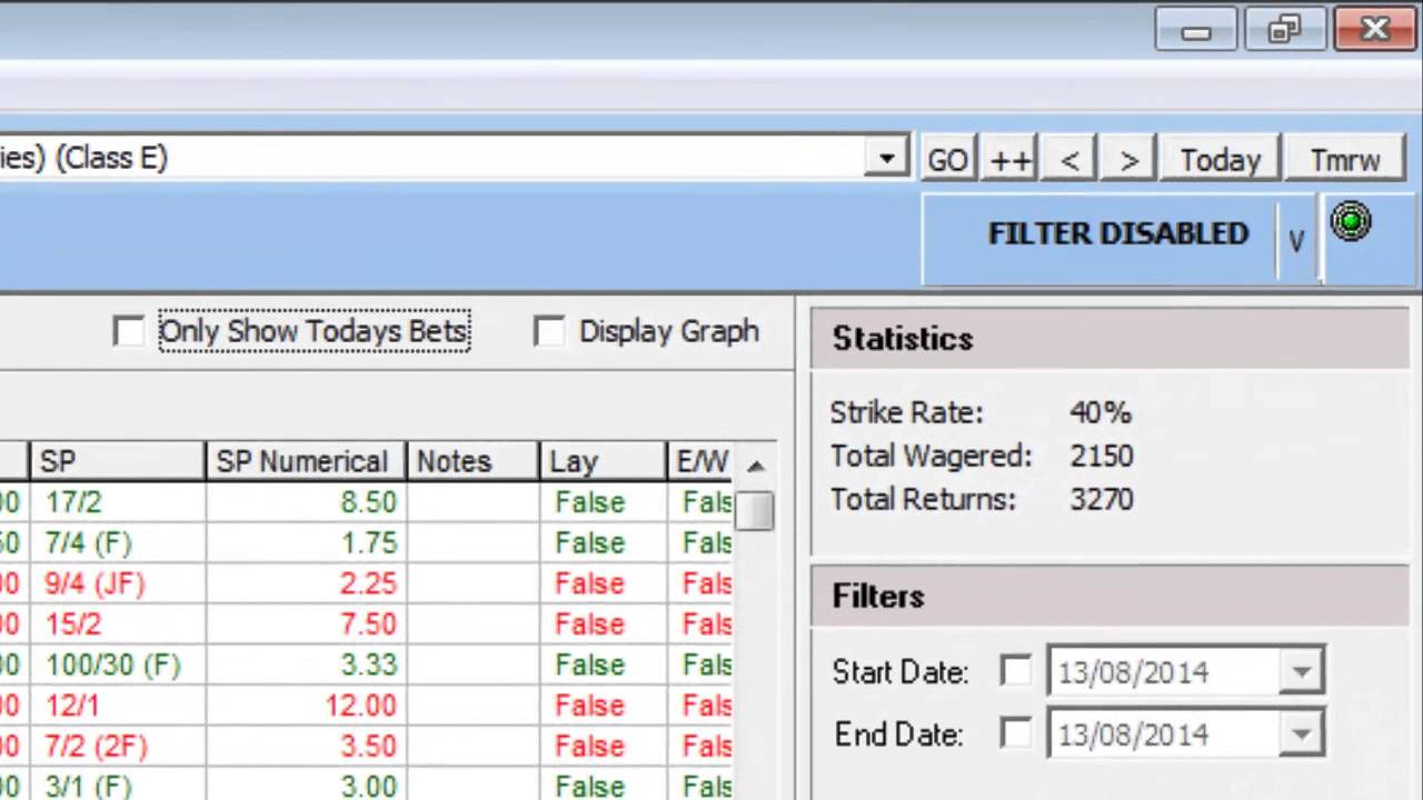 How to record your bets using the bet manager - YouTube