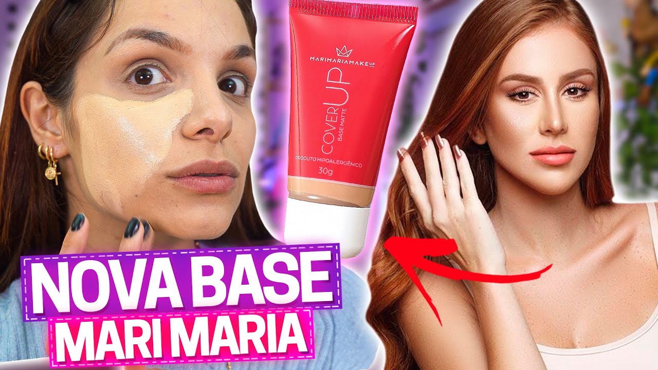 TESTEI a NOVA BASE da MARI MARIA COVER UP! R$ 29,90 - YouTube