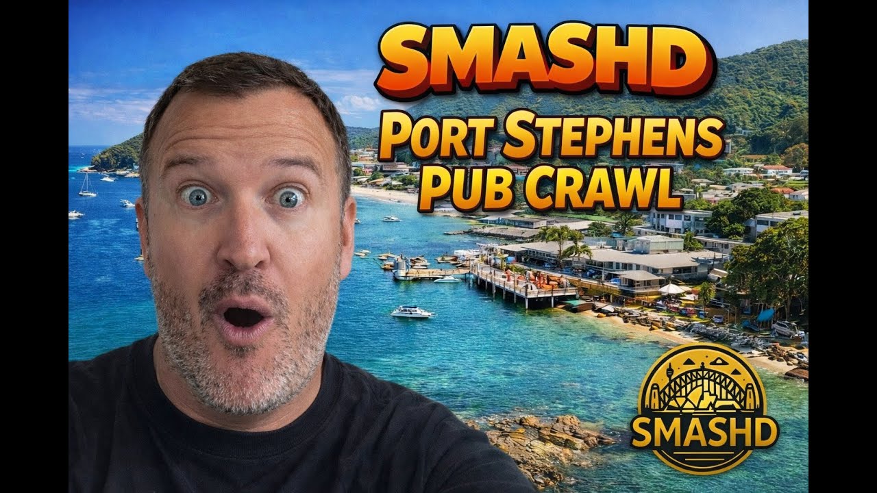 SMASHD: Port Stephens Pub Crawl 🇦🇺 | Coastal Views, Classic Aussie ...