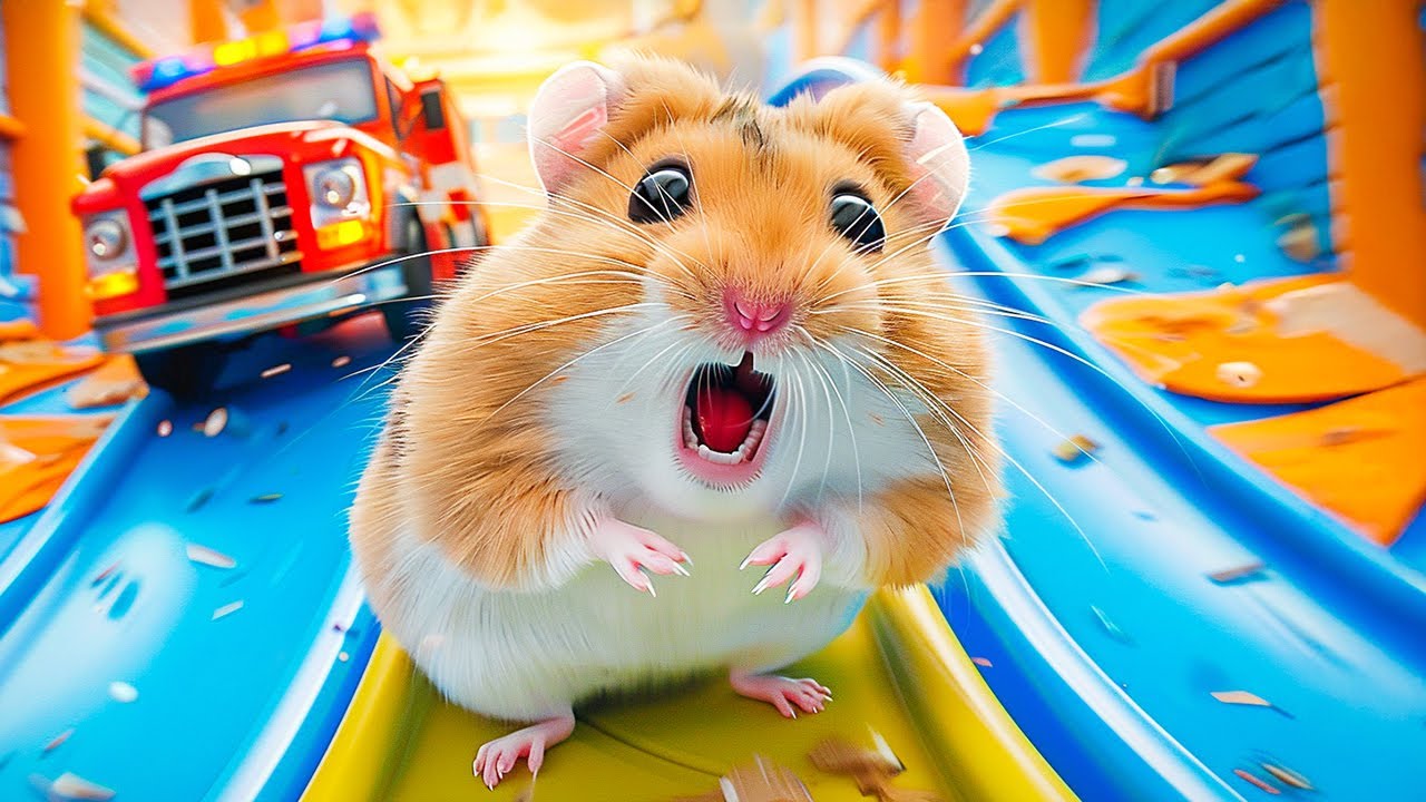 Hamster Escapes from the Crazy Toy Maze | Hamster Maze - YouTube