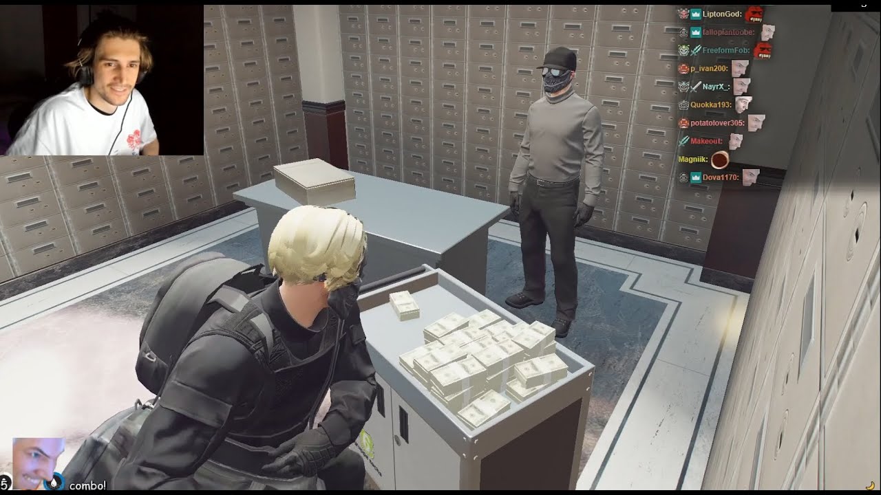 xQc's Insane Vault Heist in GTA RP - YouTube