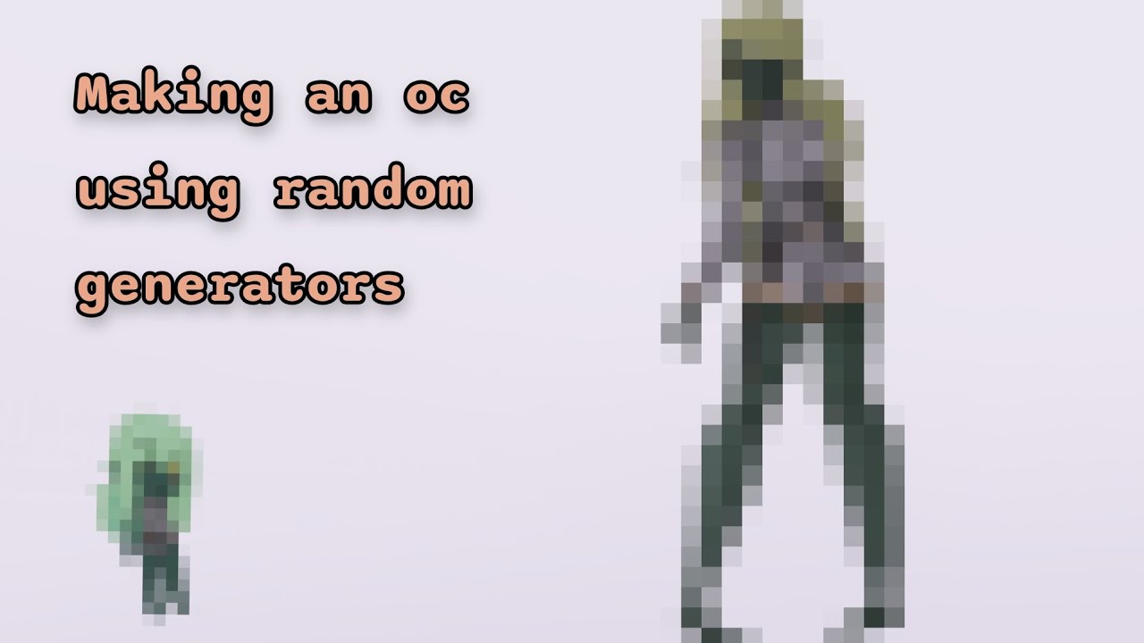 Making an oc using random generators - YouTube