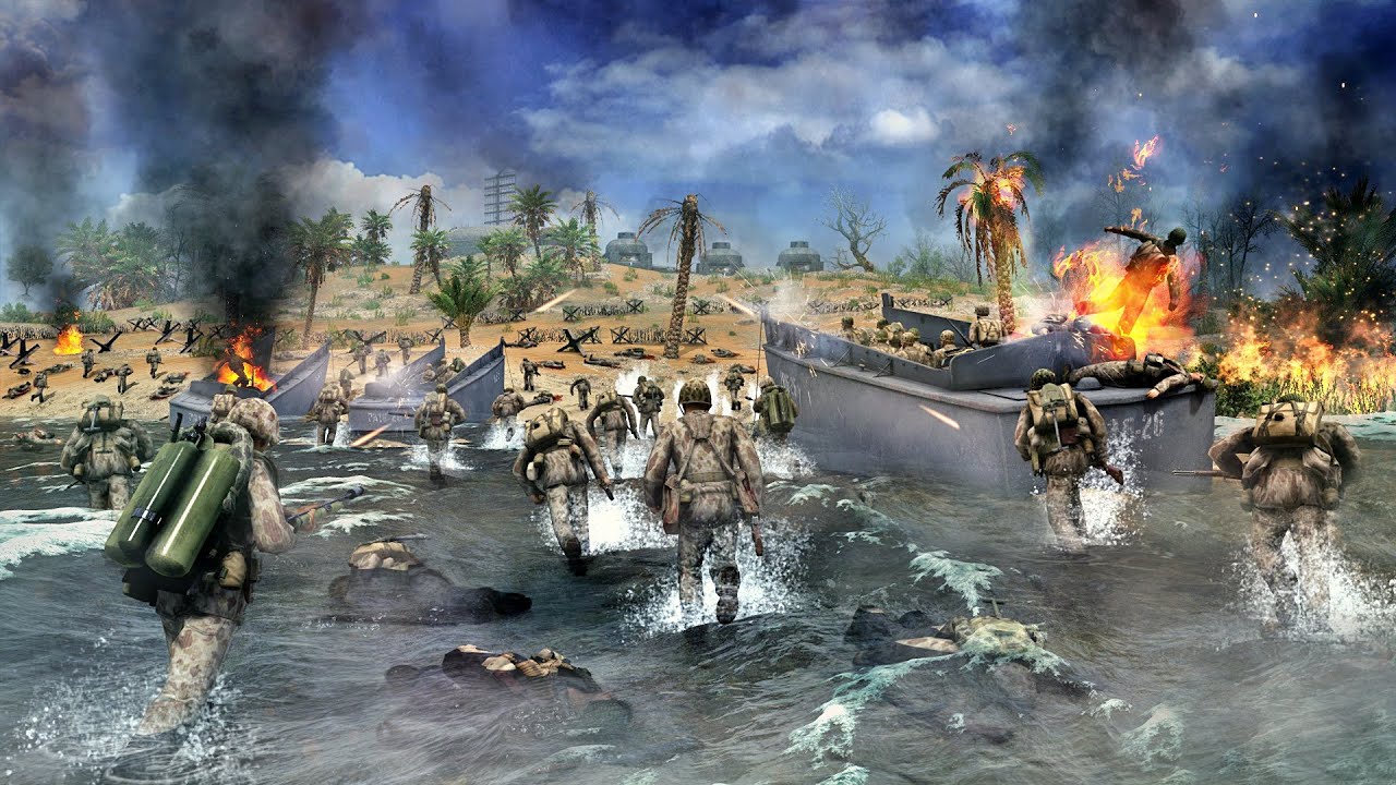 USMC Invasion of Tulagi 1942 - Pacific War | Gates of Hell - YouTube