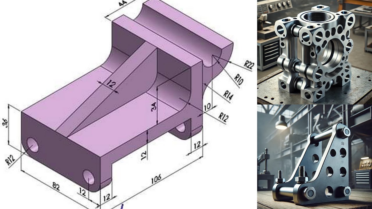 Example 12| Part Design Workbench| CATIA V5|#catiav5r20 #catiav5 # ...