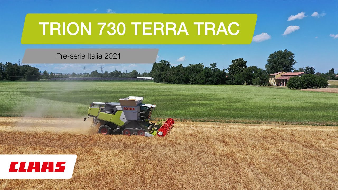 CLAAS In Campo Pre serie Italia 2021- TRION 730 TT Preserie nelle ...