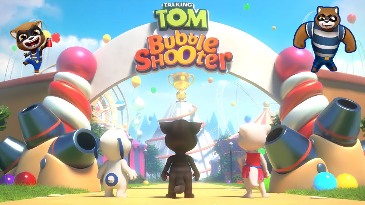 Talking Tom Bubble Shooter Gameplay Android ios - YouTube