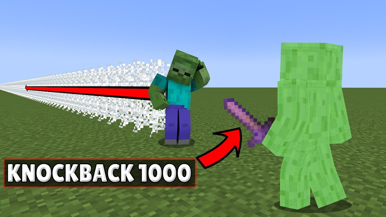 Knockback 1000 Sword vs 500 cobwebs?! - YouTube