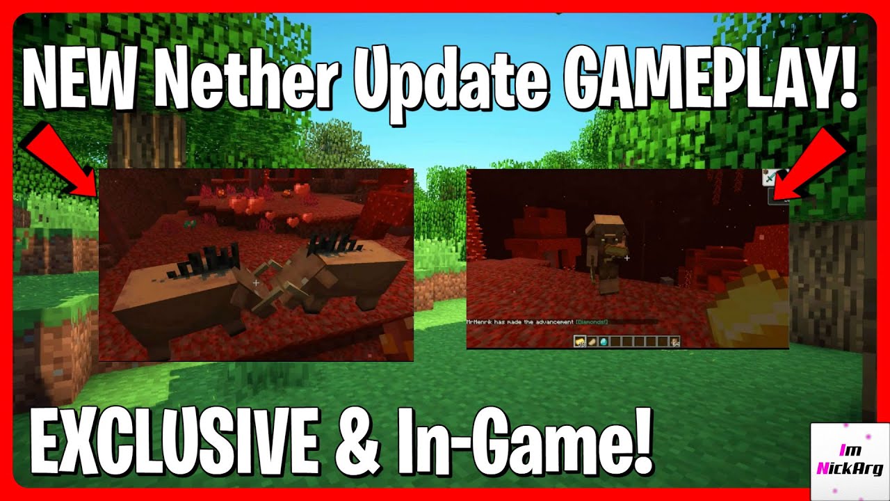*NEW* Nether Update GAMEPLAY! (Exclusive & Early)| Minecraft - YouTube