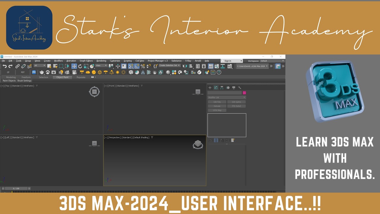 T-001_3DS MAX USER INTERFACE..!! - YouTube
