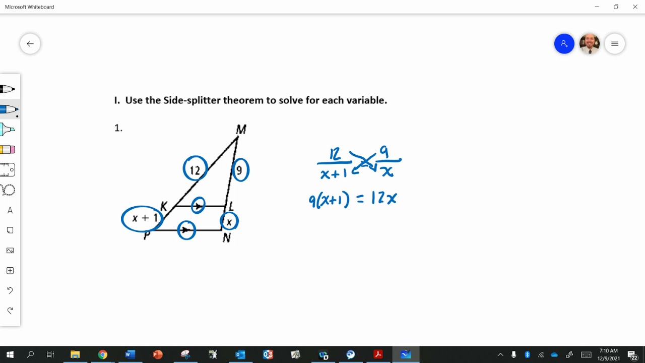 Example: Side Splitter Theorem - YouTube