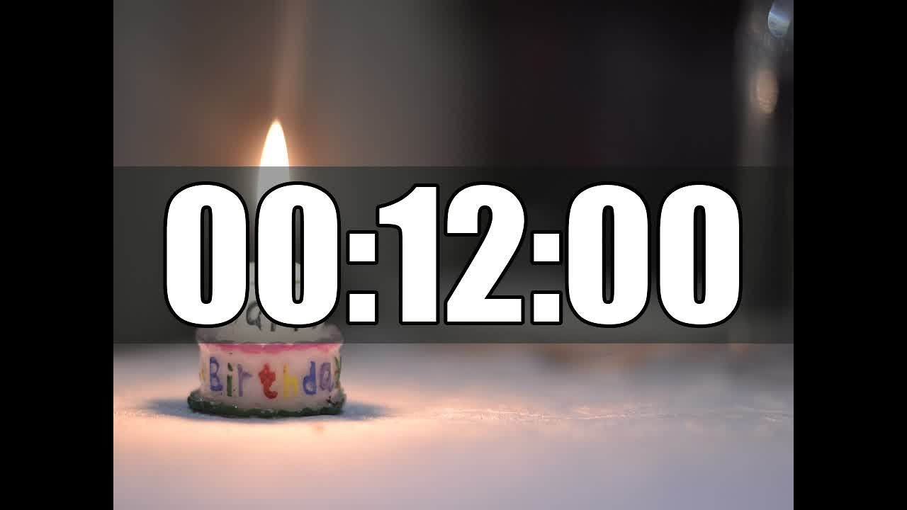 12Minutes Birthday Timer Countdown Tik Tok in Last 10 Seconds - YouTube