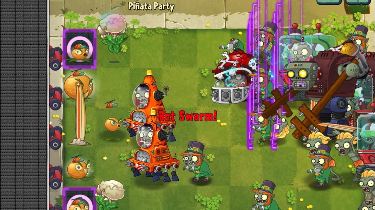 PvZ 2 | Piñata Party | Citron, Tile Turnip, & Caulipower - YouTube