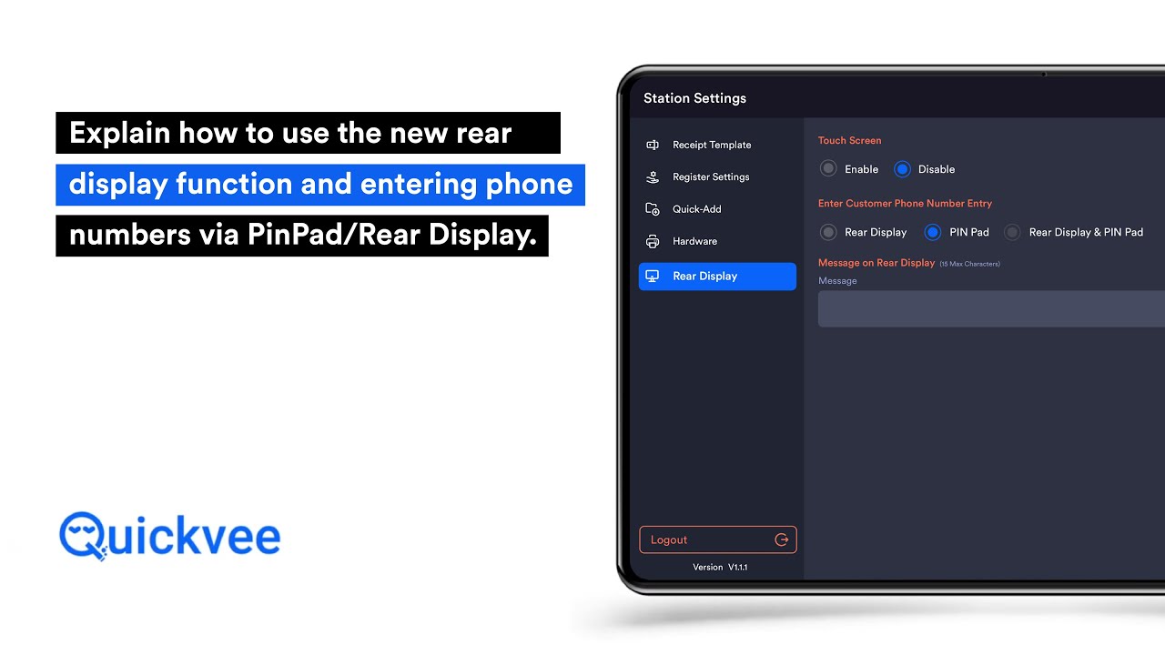 Explain How to Use the New Rear Display Function and Entering Phone ...
