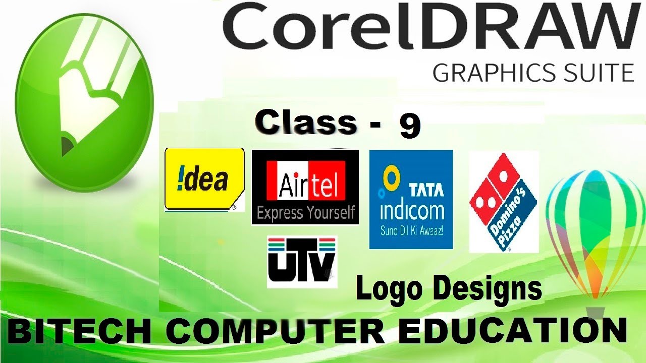 Coreldraw Class-9 Logo Designs - YouTube