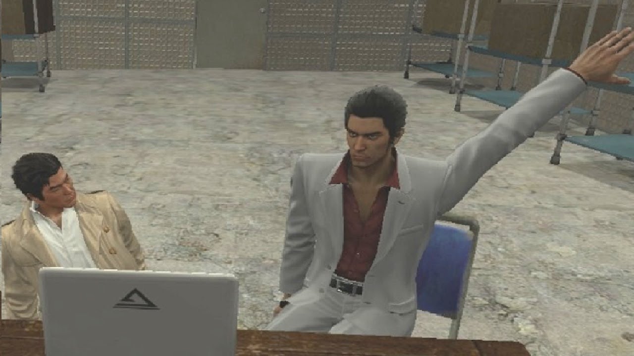 kiryu slams a desk but low budget - YouTube
