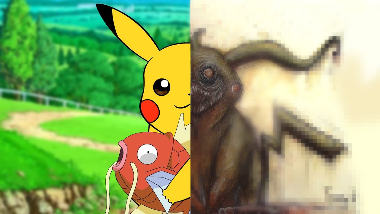 HORROR artist draws Pikachu - 😱 Scariest Pokémon ever! 😱 - YouTube