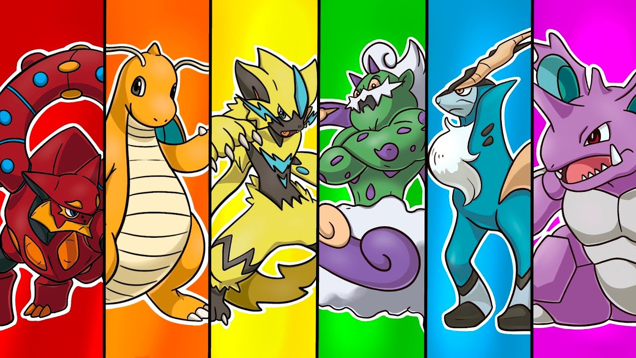 15 Mins To Catch A Rainbow Pokémon Team, Then We Battle! - YouTube