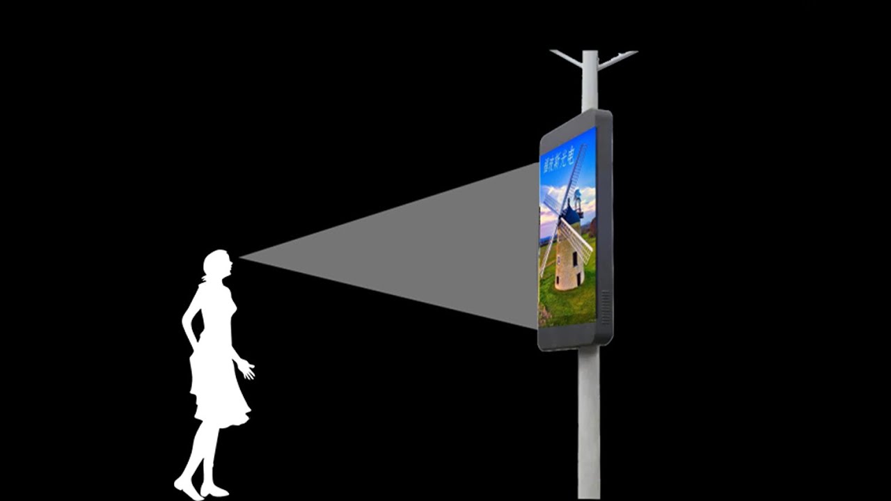 Smart Outdoor Street Pole SMD P 4 LED Display Signs - YouTube