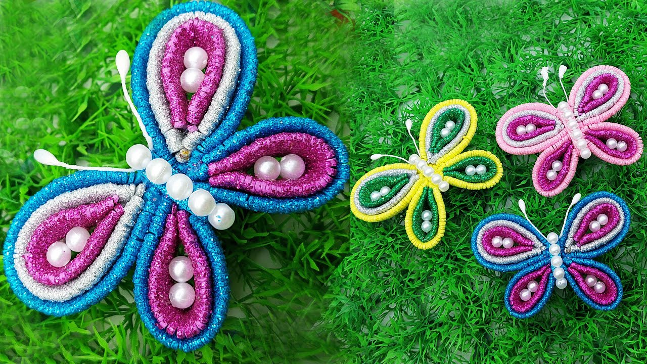 How To Make Beautiful Butterfly | Foam Paper Butterfly Tutorial ...