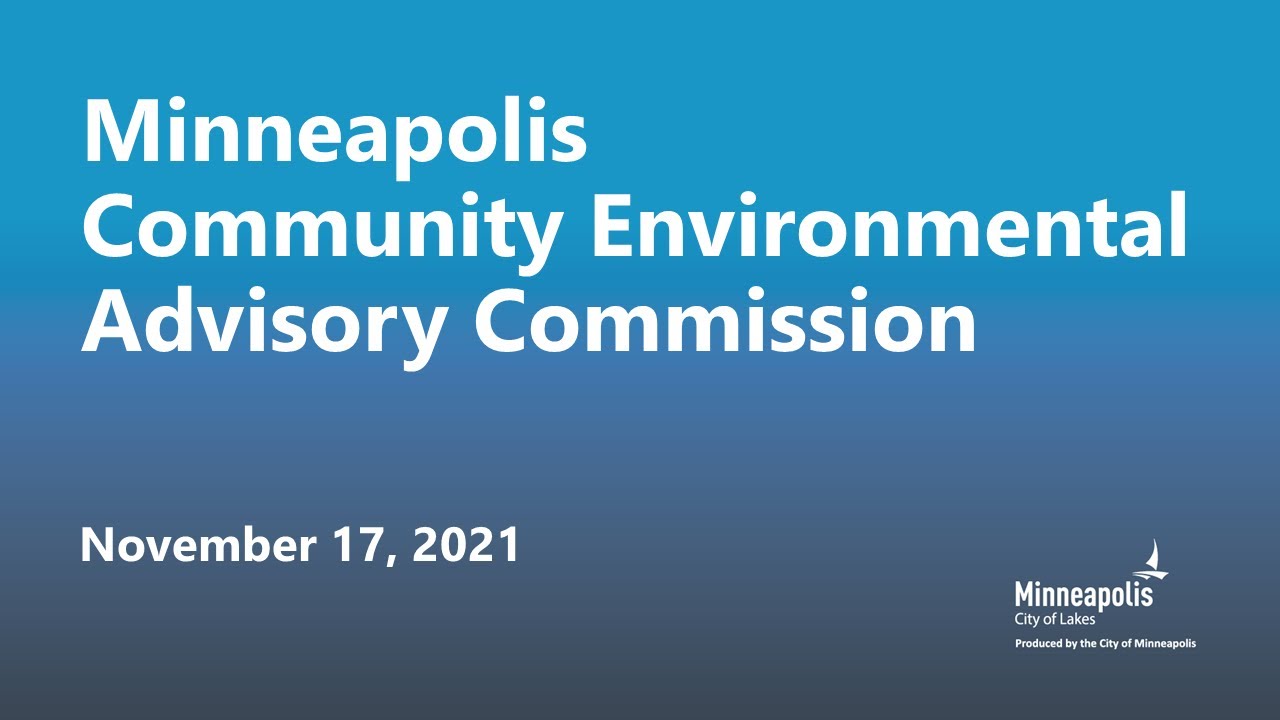 November 17, 2021 Community Environmental Advisory Commission - YouTube