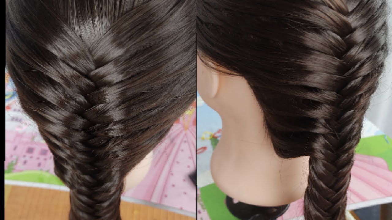 French braiding khajuri choti || Hairstyles || Hairstyles for long hair ...