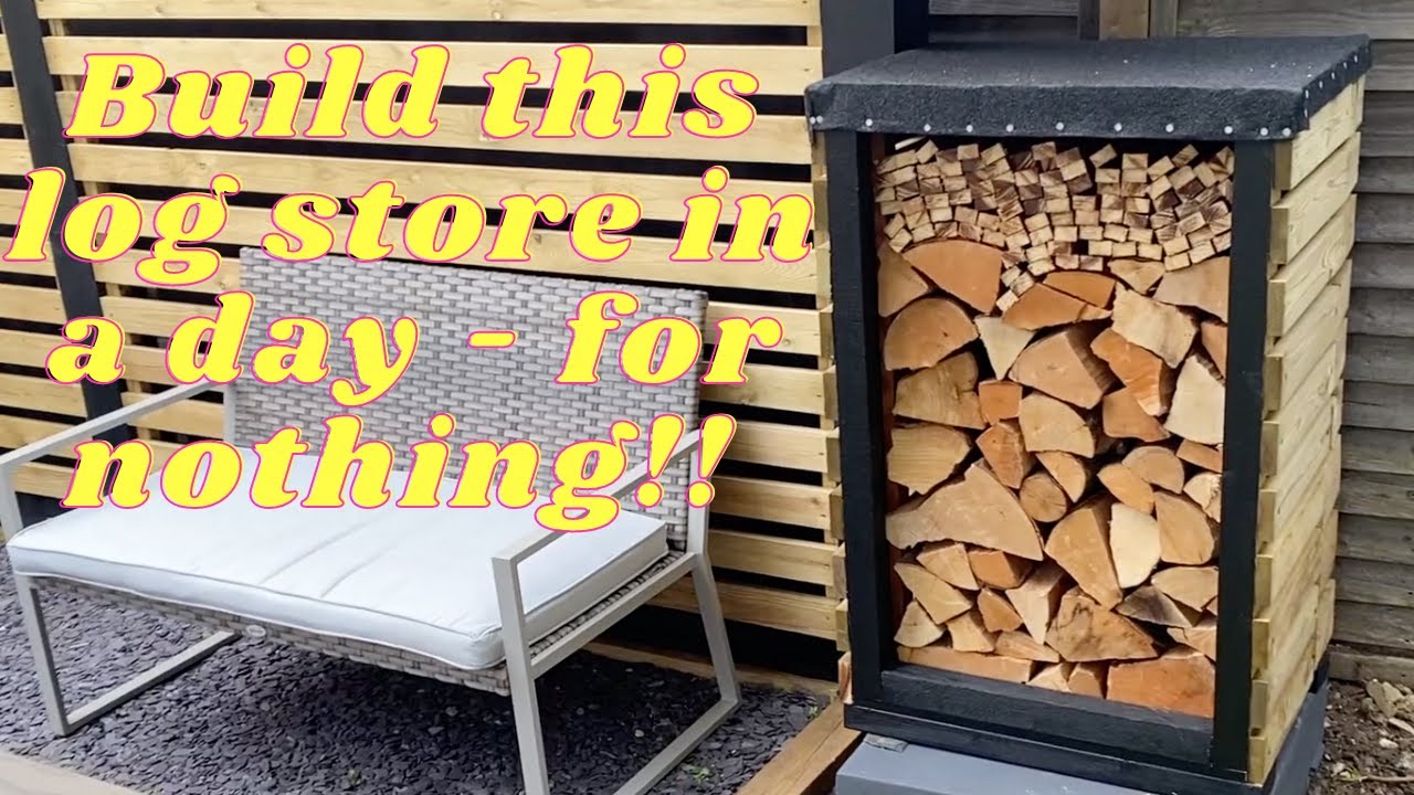 Build this cool log store in a day - for nothing!!! / DIY project ...