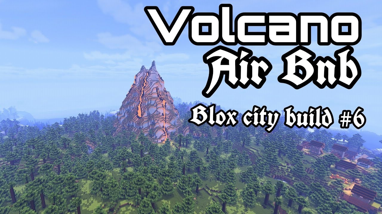 Blox city build #6 (volcano air bnb) - YouTube