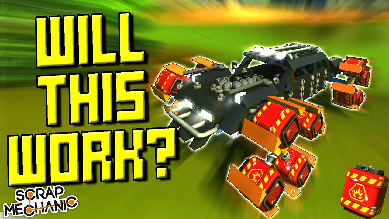 Explosive Wheels Challenge! [Your Turn!] - Scrap Mechanic Gameplay ...