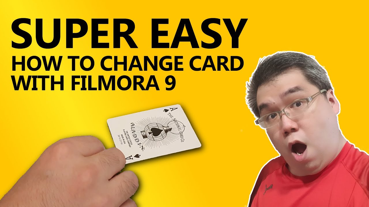 How to do the changing card trick with Filmora 9 - YouTube