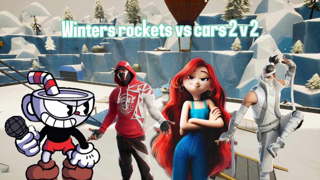 Mercenario juega winter rockets vs cars con sus amigos en Fortnite ...